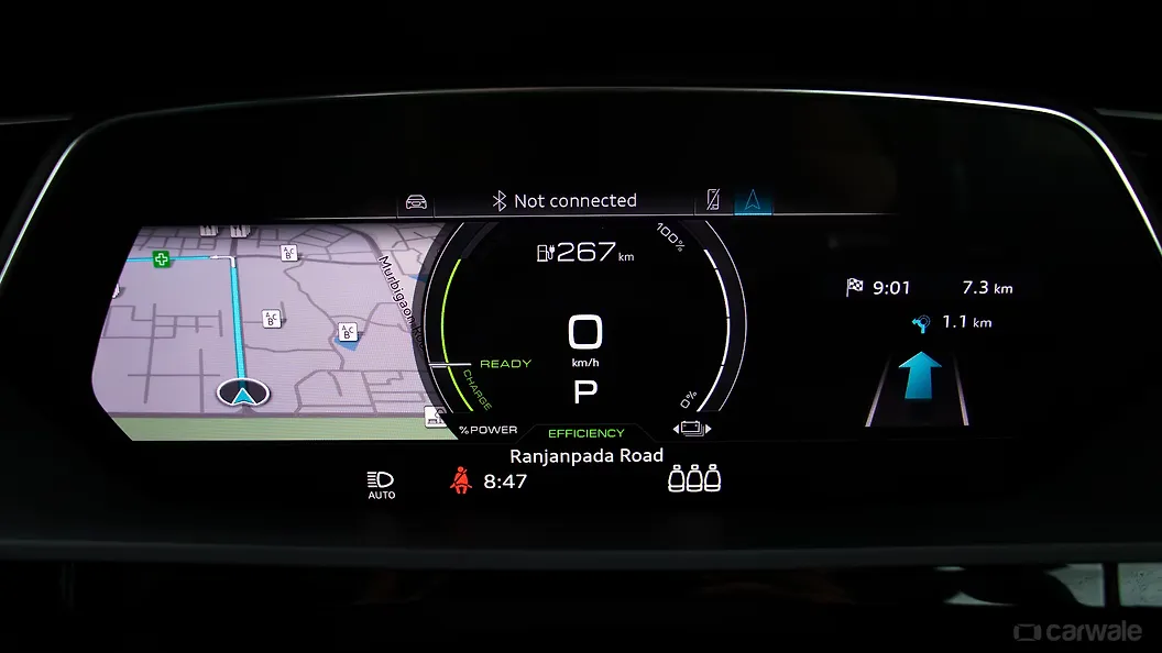 e-tron Instrument Cluster Image, e-tron Photos in India - CarWale