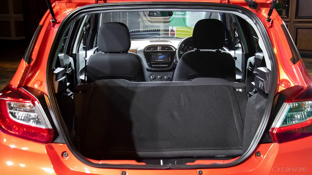 Tiago NRG Bootspace Rear Seat Folded Image, Tiago NRG Photos in India ...