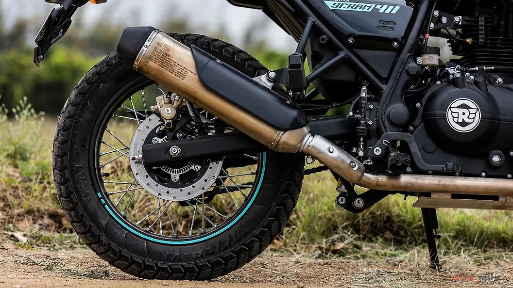 Royal Enfield Scram 411 Rear Wheel Image – BikeWale