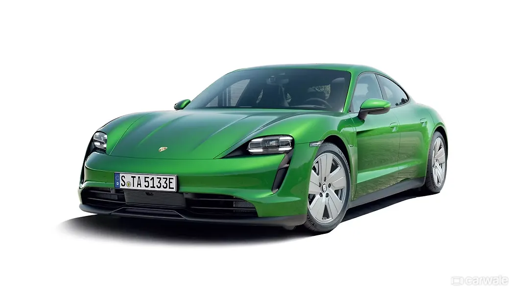 Porsche Taycan Mamba Green Metallic Colour - CarWale