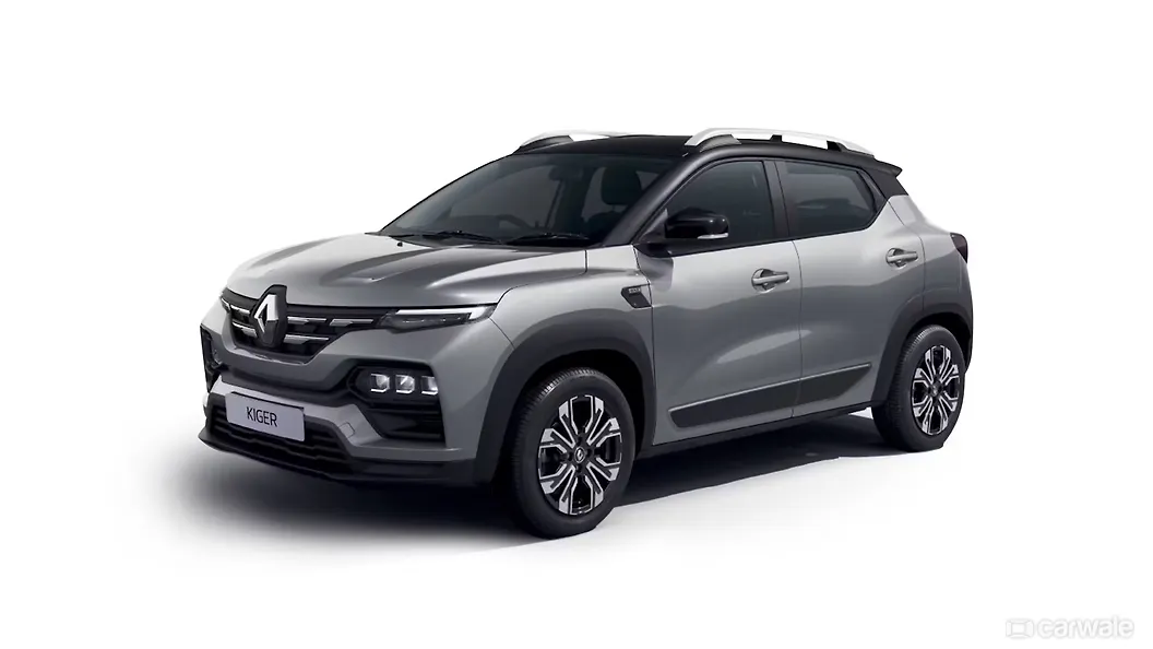 Renault Kiger [2021-2022] Moonlight Silver with Black roof Colour - CarWale