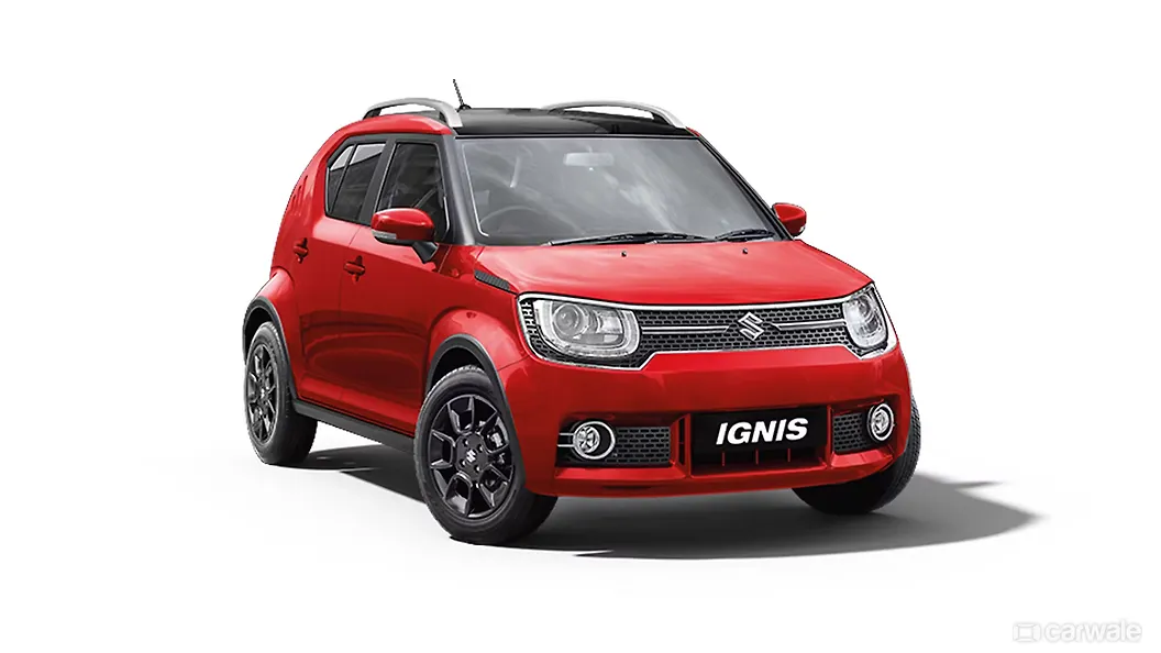 Ignis [2019-2020] Uptown Red With Midnight Black Colour - CarWale