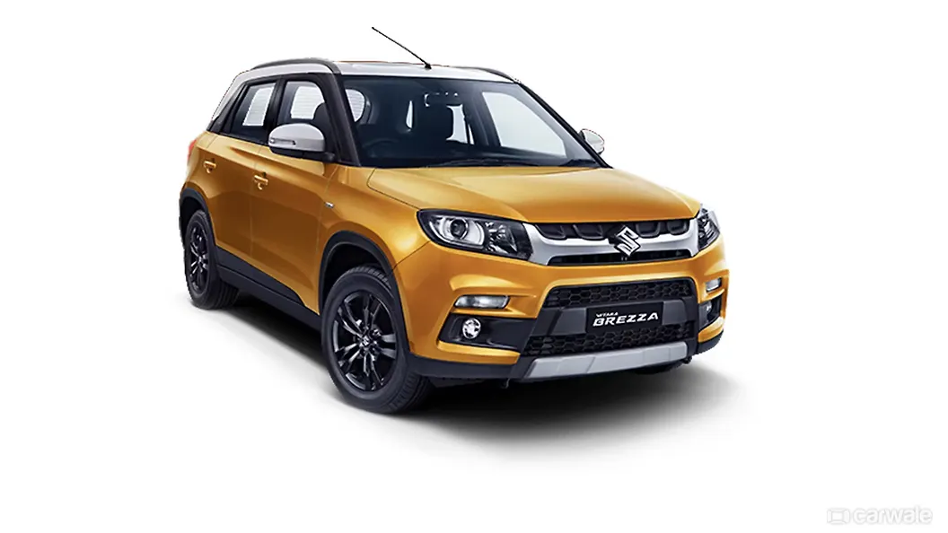 Vitara Brezza [2016-2020] Fiery Yellow/Pearl Arctic White Roof Colour ...