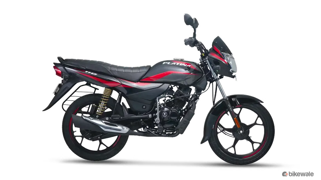 Bajaj Platina 110 Ebony Black Blue (Drum) Colour, Platina 110 Colours ...