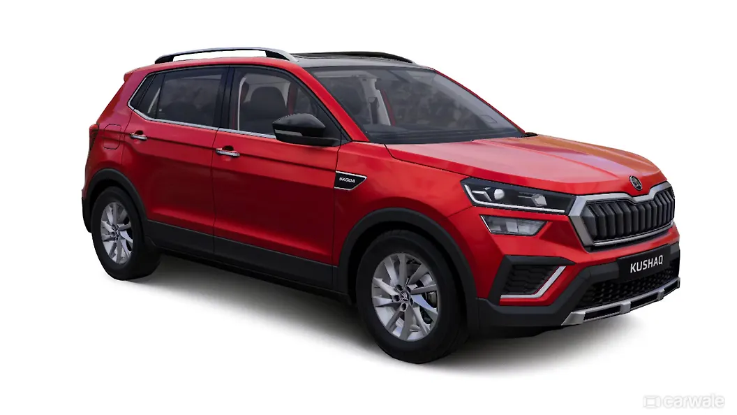 Skoda Kushaq Tornado Red/ Black Colour - CarWale