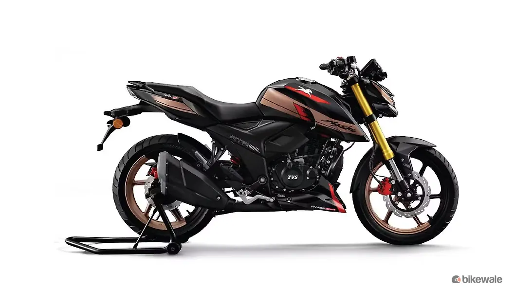 TVS Apache RTR 160 4V Black Champagne Gold Livery Colour, Apache RTR ...