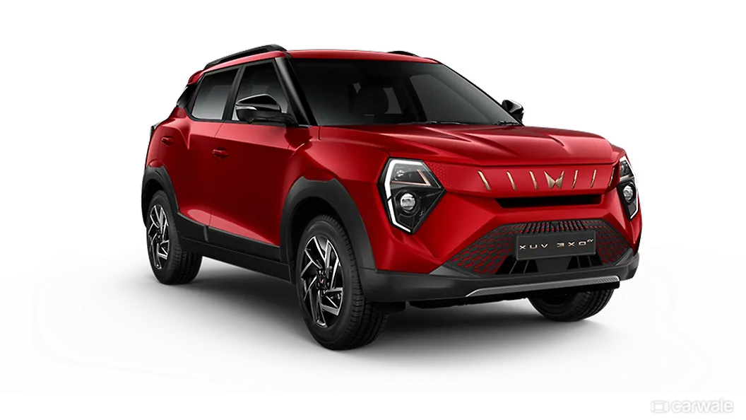 Mahindra XUV 3XO EV Tango Red Colour - CarWale