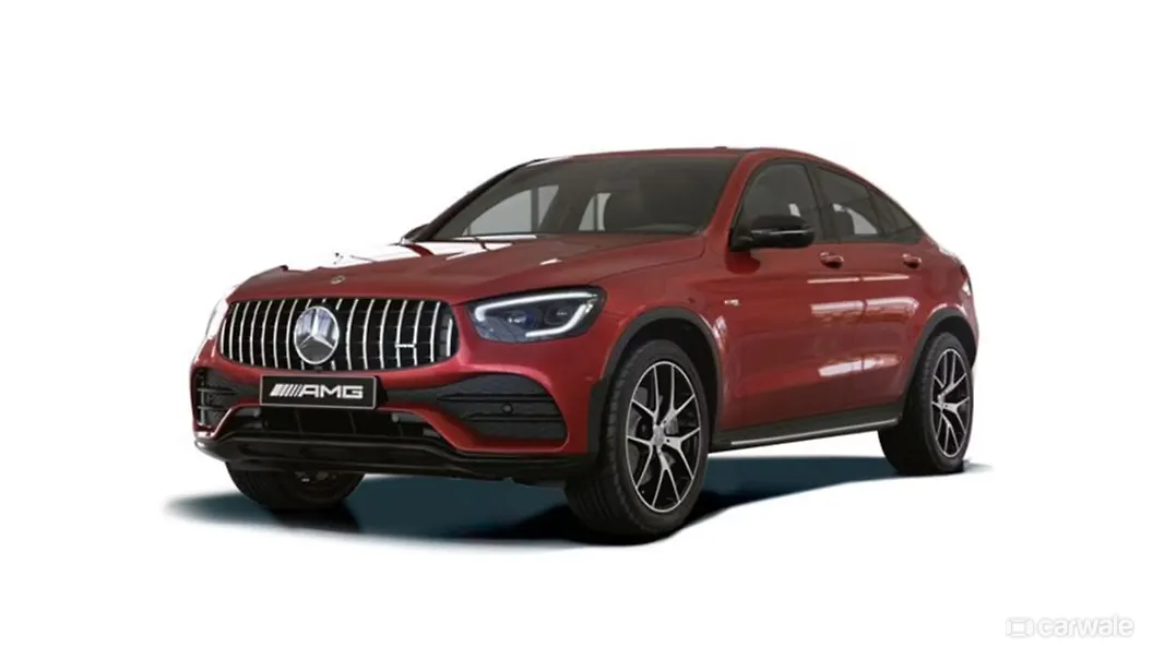 Mercedes-Benz AMG GLC43 Coupe Designo Hyacinth Red Colour - CarWale