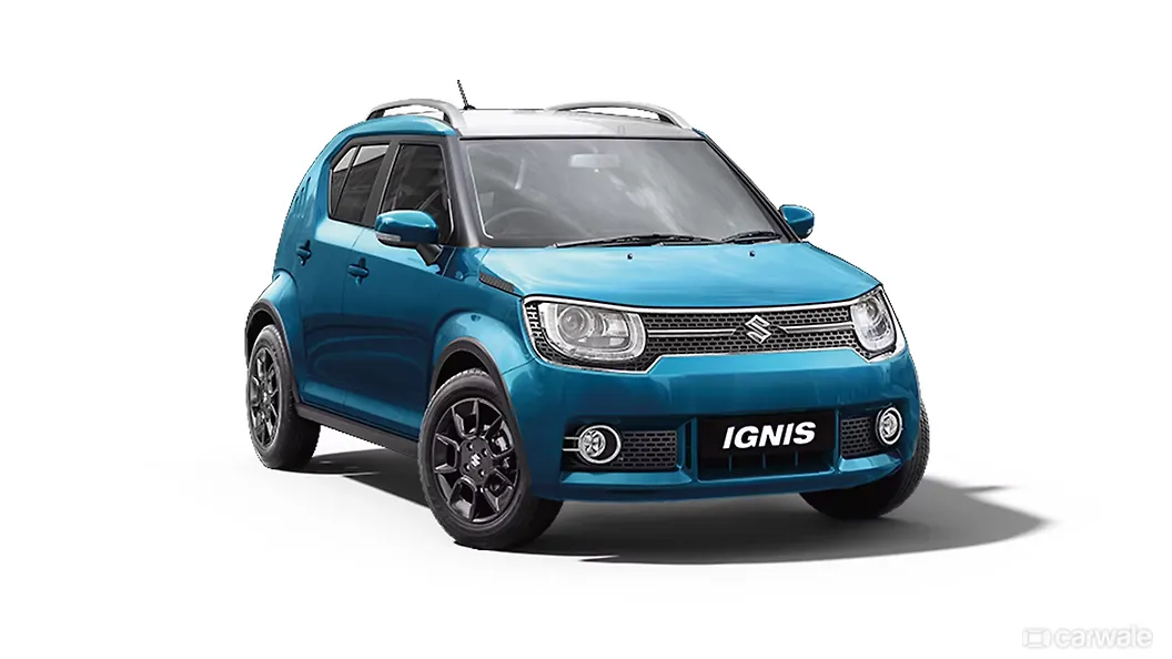 Ignis [2019-2020] Tinsel Blue/Pearl Arctic White Colour - CarWale