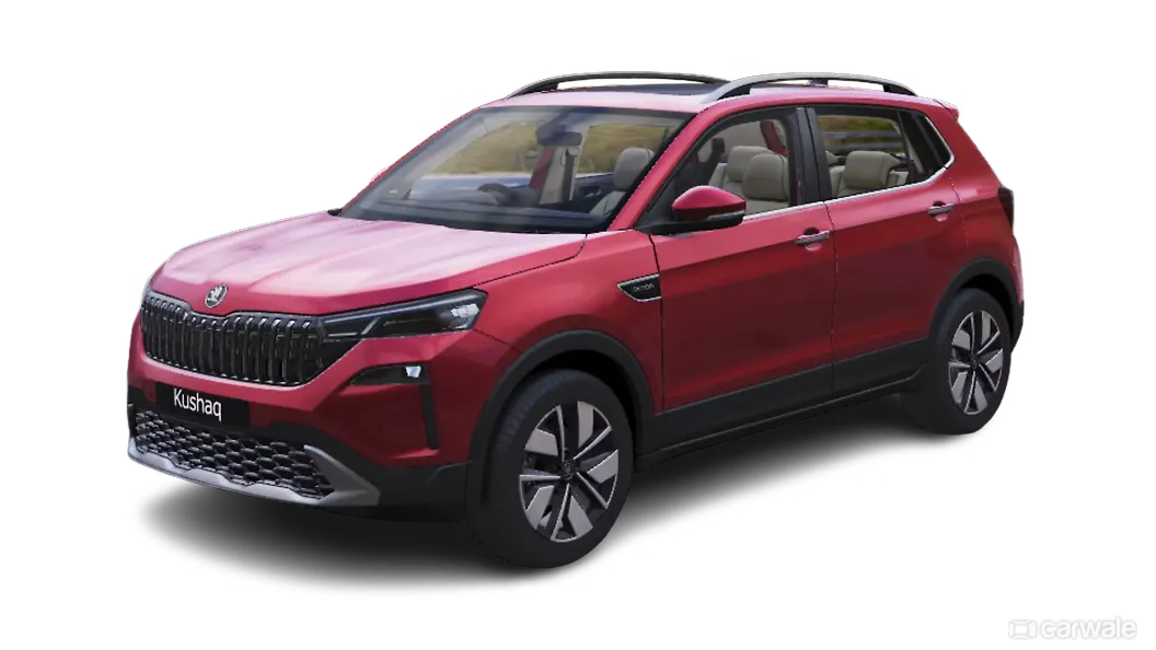 Skoda Kushaq facelift Cherry Red Colour - CarWale