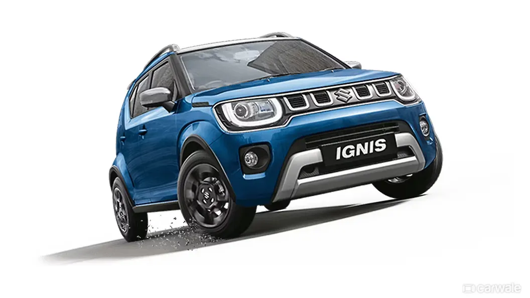 Ignis Nexa Blue with Silver Roof Colour - CarWale