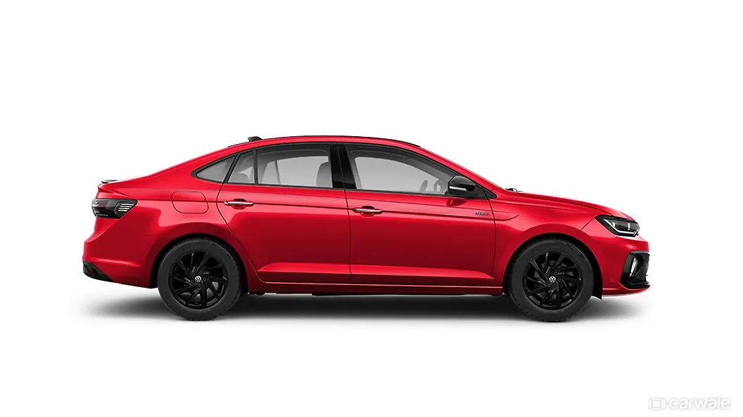 Volkswagen Virtus Flash Red Colour - CarWale