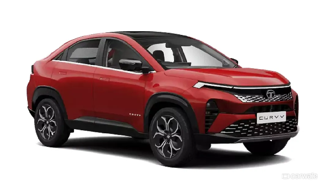 Tata Curvv Flame Red With Black Roof Colour - CarWale