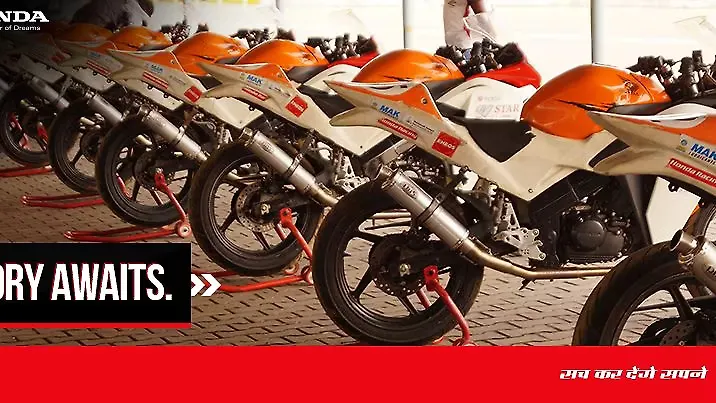 Mathana and Abhishek secure top spots in the Honda CBR250 one-make ...