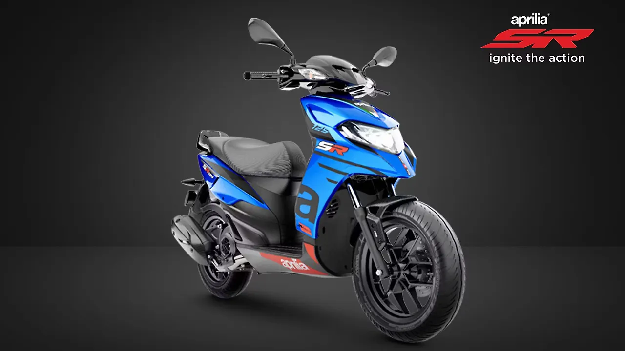 Aprilia SR 125 Blue Colour, All SR 125 Colour Images - BikeWale