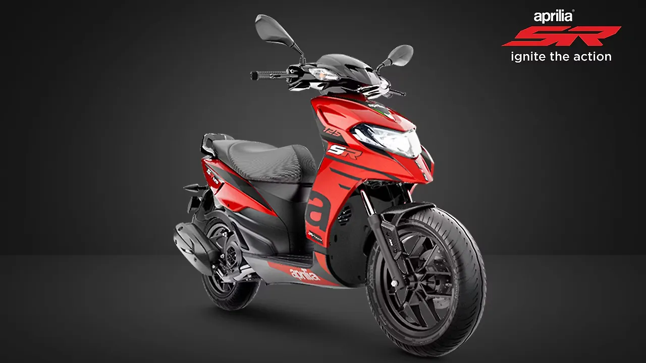 Aprilia SR 125 Red Colour, All SR 125 Colour Images - BikeWale
