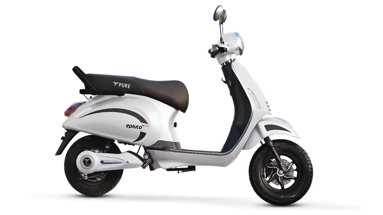 PURE EV EPluto 7G White Colour, All EPluto 7G Colour Images - BikeWale