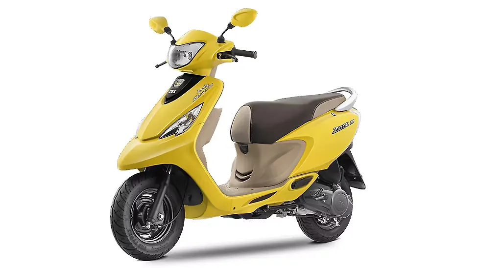 TVS Scooty Zest 110 Matte Yellow Colour, All Scooty Zest 110 Colour ...