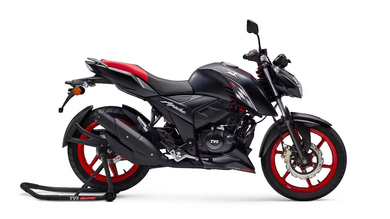 TVS Apache RTR 160 4V Matte Black Colour, All Apache RTR 160 4V Colour ...