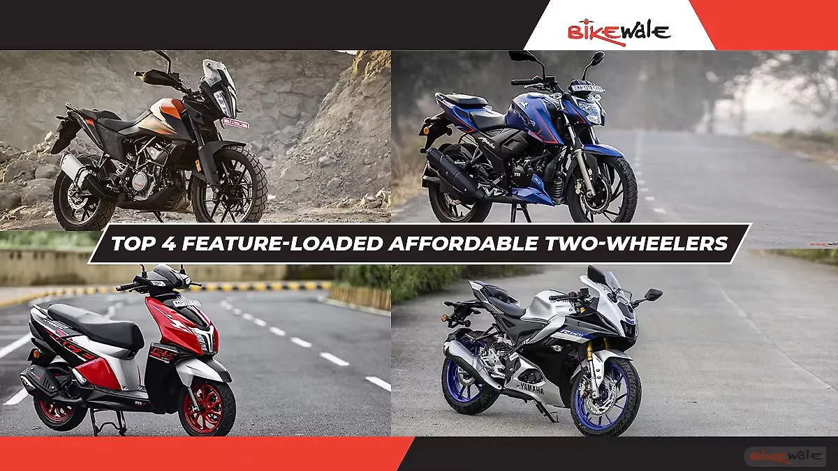 Top 4 feature-loaded affordable two-wheelers in India - BikeWale