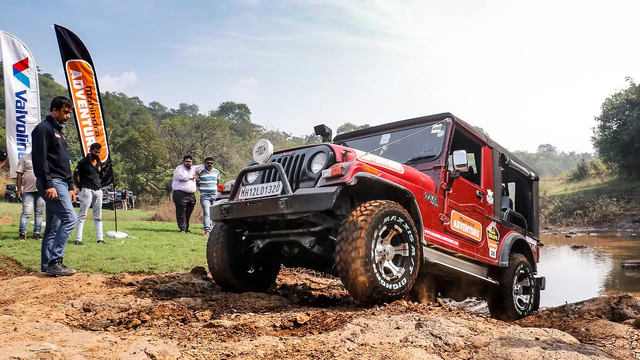 Mahindra Adventure Logo Black Fiber Mahindra Thar Hard Top At
