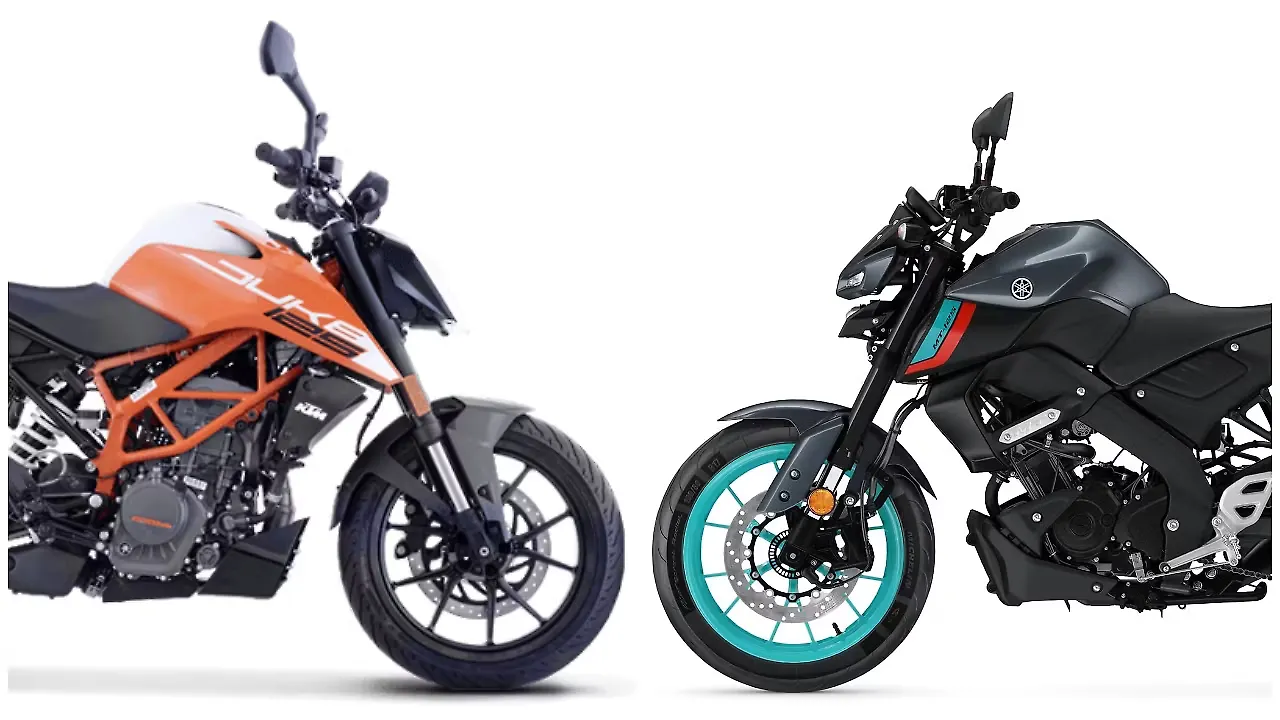2023 Yamaha MT125 vs KTM 125 Duke: Specification Comparison - BikeWale