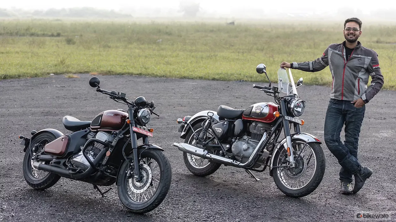 Jawa 42 Bobber Vs Royal Enfield Classic 350 Comparison Test Review Bikewale 