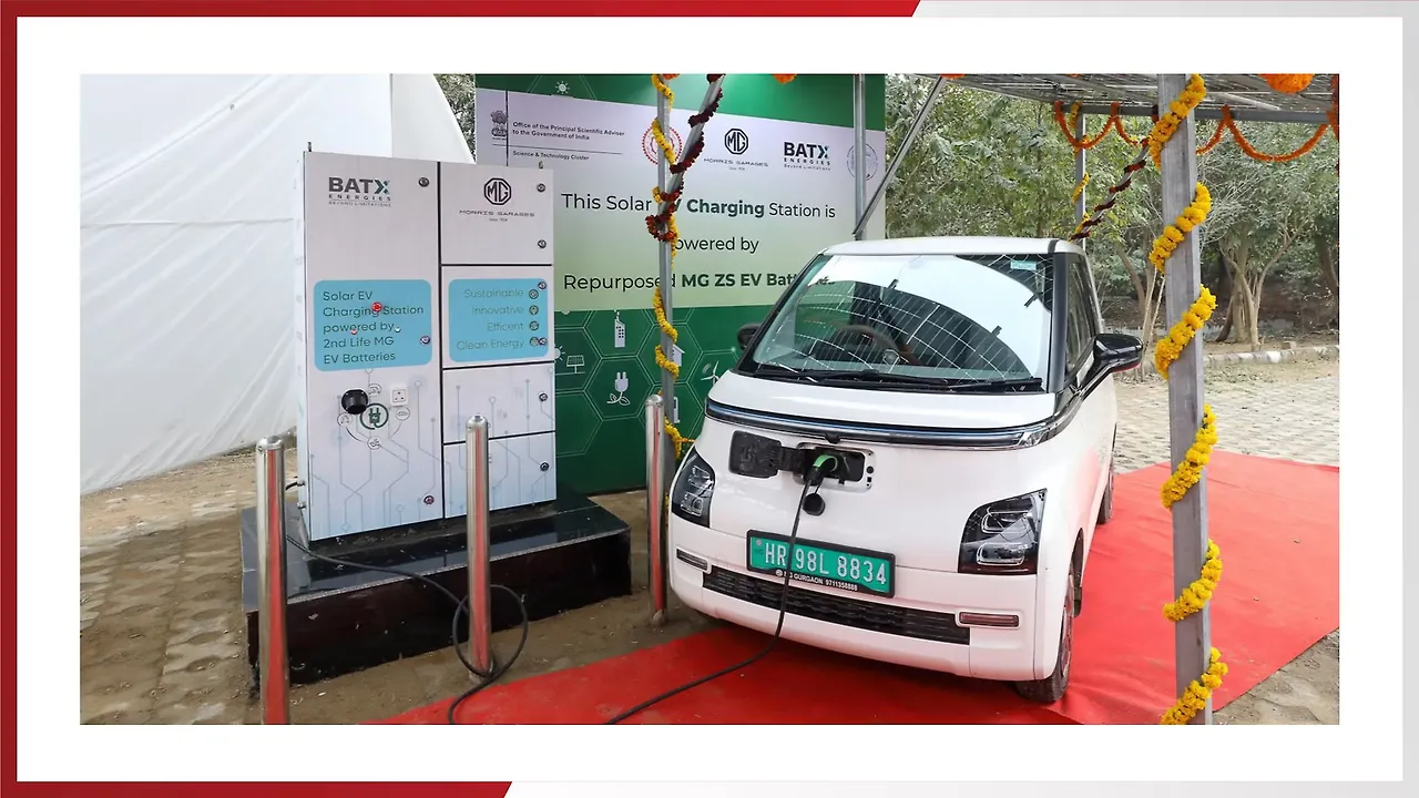 MG & BatX Energies Collaborate For Off-Grid Solar-EV Charging Station ...