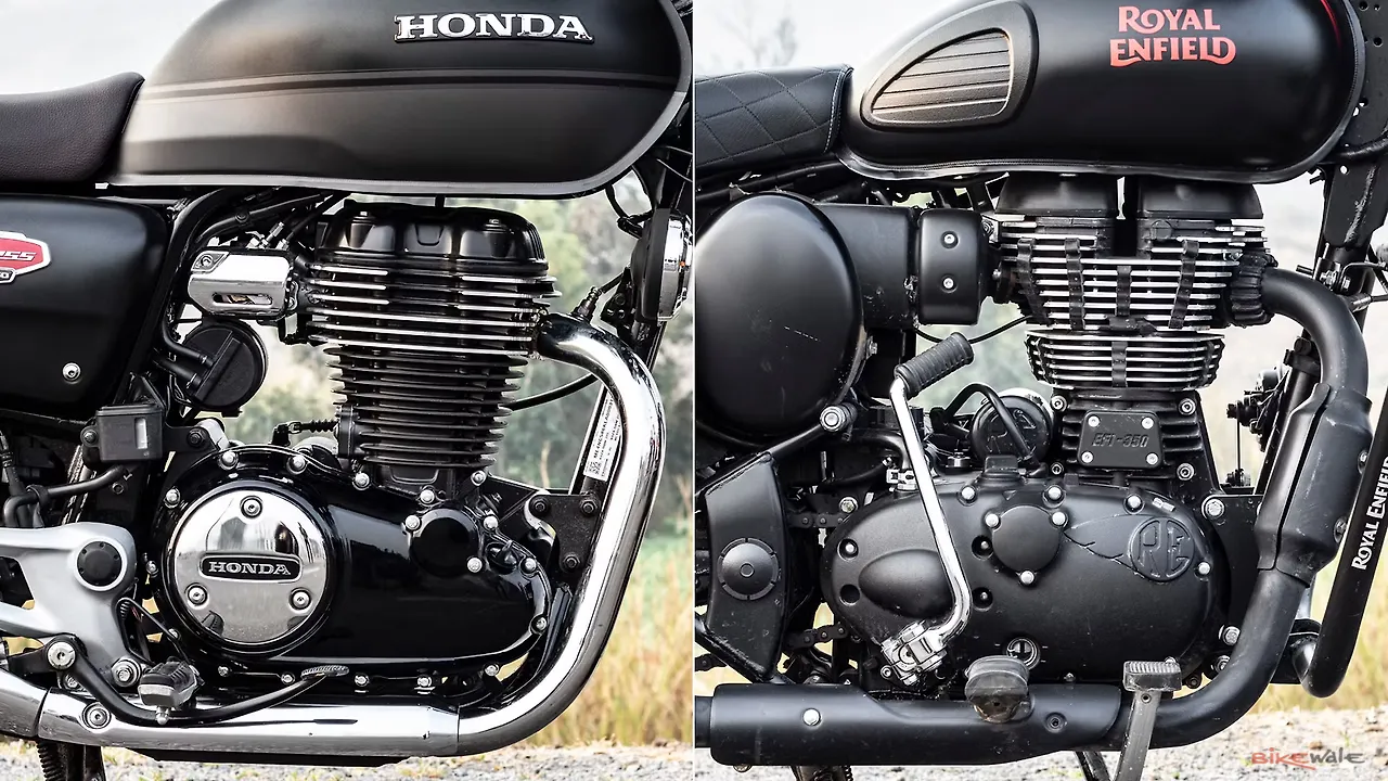 Honda CB350 vs Royal Enfield Classic 350 : Comparison Test Review ...
