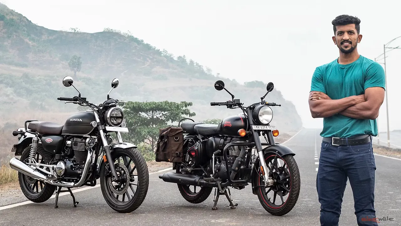 Honda CB350 vs Royal Enfield Classic 350 : Comparison Test Review ...