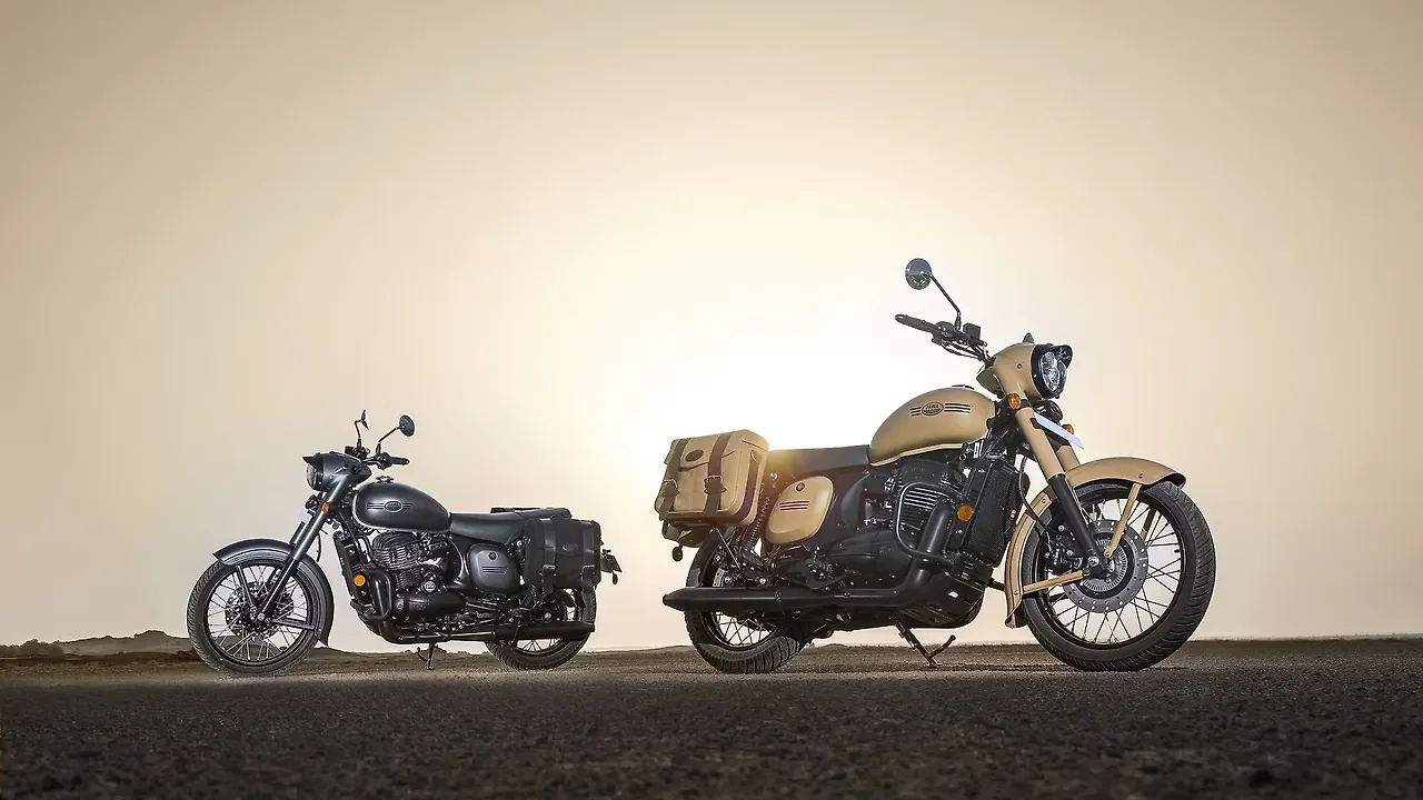 Jawa Classic Khakhi and Midnight Grey colours: Image Gallery - BikeWale