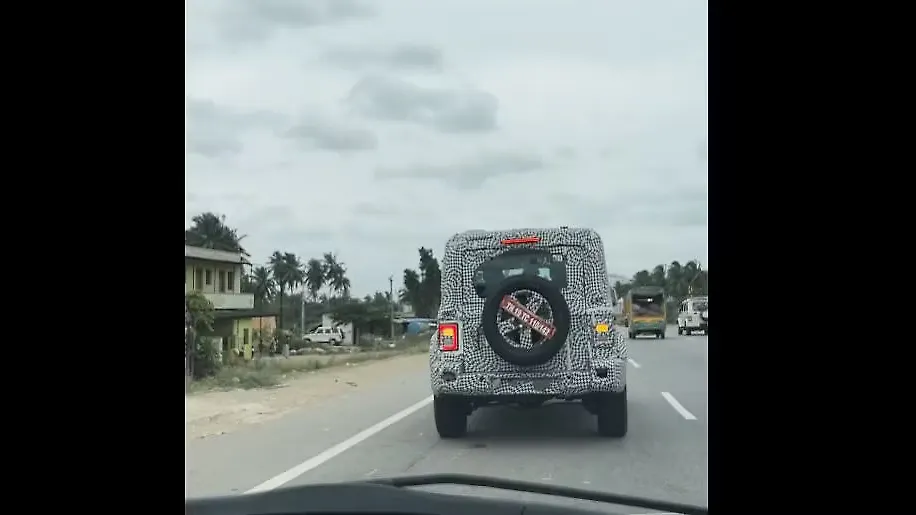 Five-door Mahindra Thar spied testing ahead of August debut - CarWale