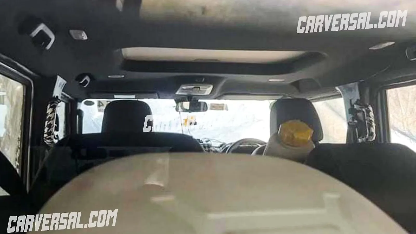 Mahindra Thar five-door interior spied again; reveals more details ...