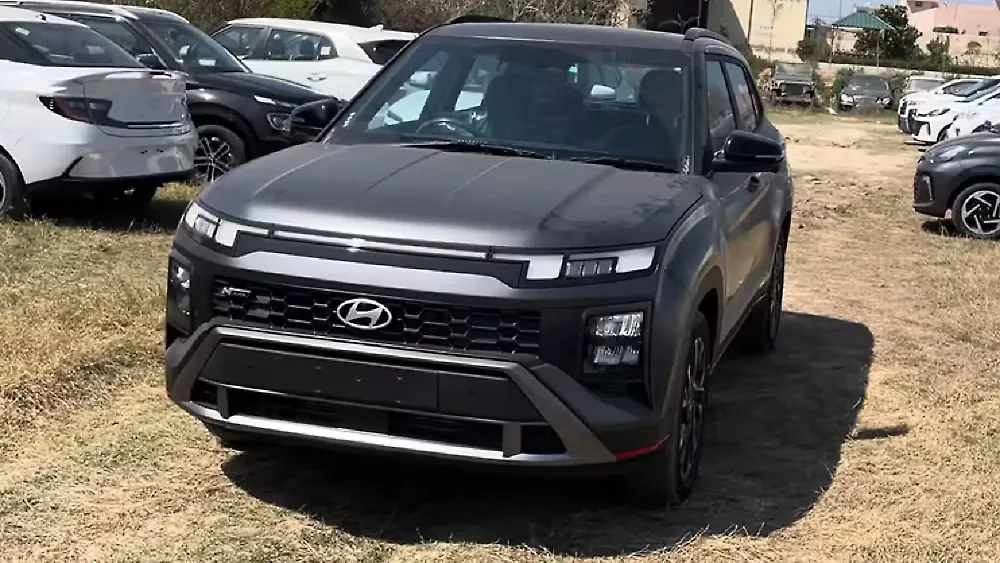 Hyundai Creta N Line Titan Grey Matte spied ahead of launch - CarWale