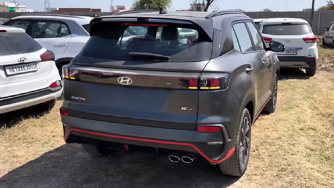 Hyundai Creta N Line Titan Grey Matte spied ahead of launch - CarWale