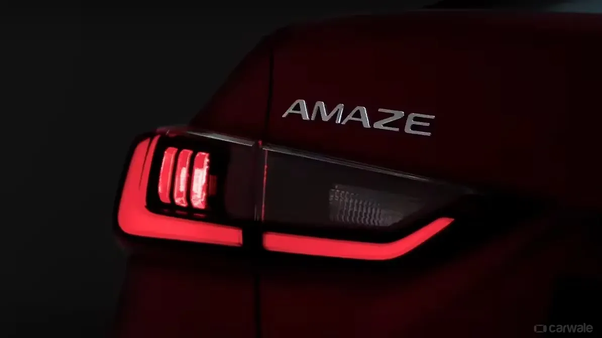 Honda drops new teaser of next-gen Amaze ahead of launch - CarWale