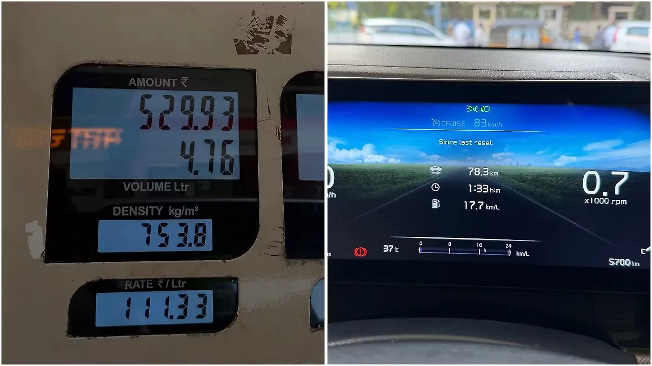 Kia Carens Clavis Turbo-Petrol MT Real-World Mileage Tested - CarWale