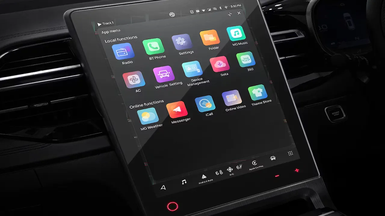 Next Gen MG Hector Infotainment Screen