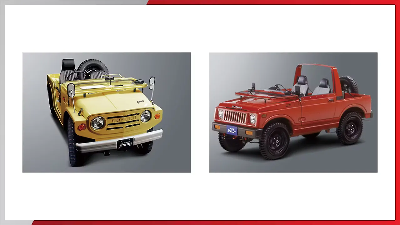 First gen Jimny and Second gen Jimny