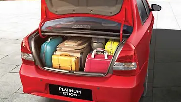 Platinum Etios Boot Space Image, Platinum Etios Photos in India - CarWale