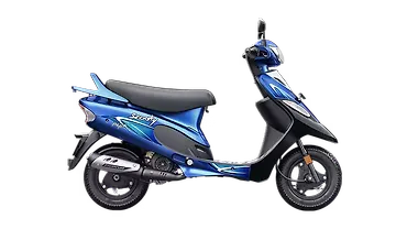 TVS Scooty Pep Plus Left Rear Three Quarter Image – BikeWale