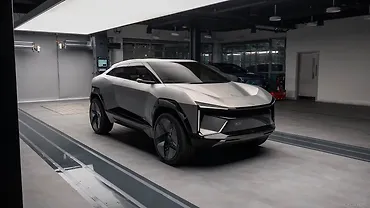 Mahindra BE.05 EV spotted testing in India - CarWale