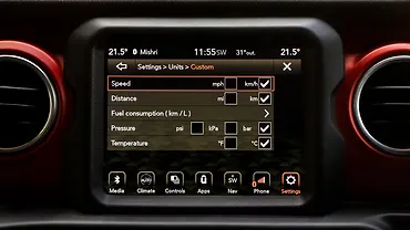 Wrangler Infotainment System Image, Wrangler Photos in India - CarWale