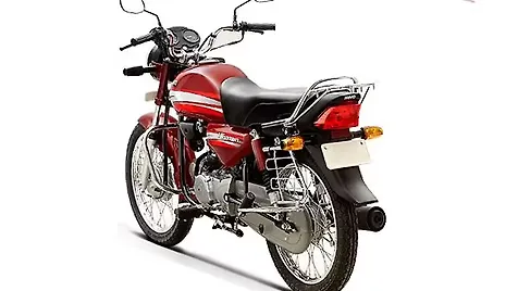 Hero HF Dawn [2015] Rear Three-Quarter Image - BikeWale