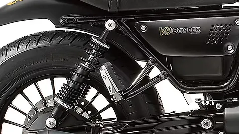 Moto Guzzi V9 Bobber Rear Suspension Image - BikeWale