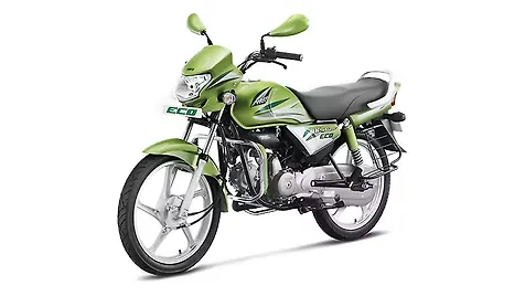 Hero HF Deluxe Eco Front Three-Quarter Image - BikeWale