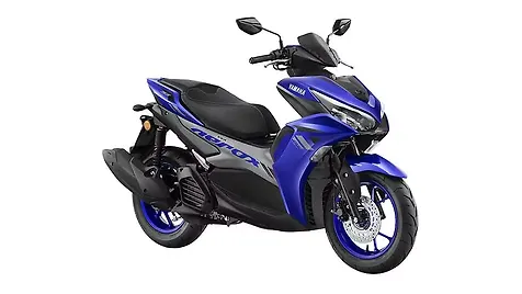 Yamaha Aerox 155 Racing Blue Colour, All Aerox 155 Colour Images - BikeWale