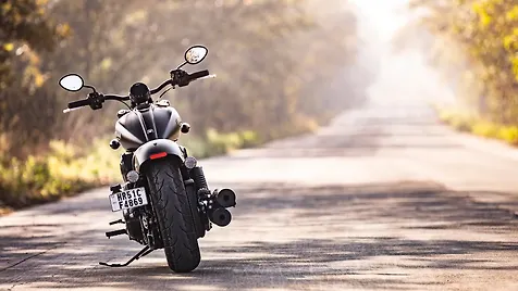 Indian Chief Dark Horse Rear View Image - BikeWale