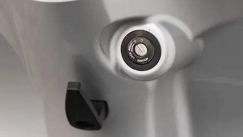 Bounce Infinity E1 Seat Lock Release Image - BikeWale