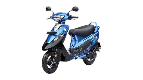 TVS Scooty Pep Plus Left Front Three Quarter Image - BikeWale